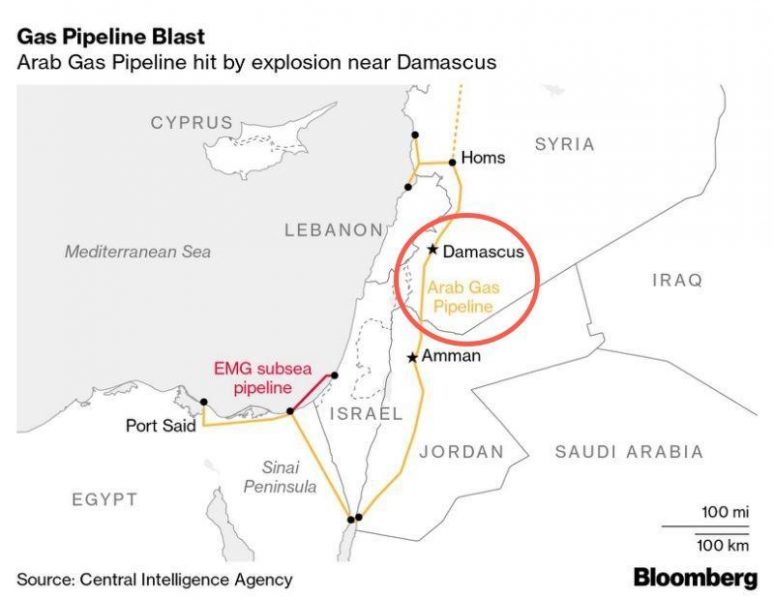 Massive Explosion Caused by "Terrorist Attack" on Syrian Gas Pipeline ...
