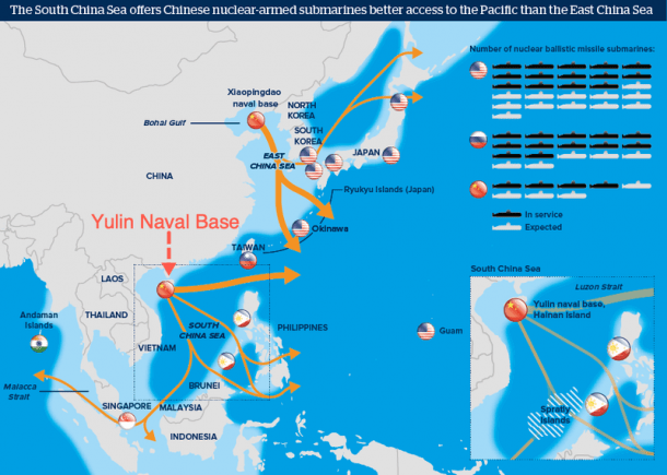 Satellite Image Shows Chinese Submarine Entering 'Top Secret Cave'